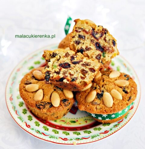 Świąteczne mini keksy - PRZEPIS - Mała Cukierenka